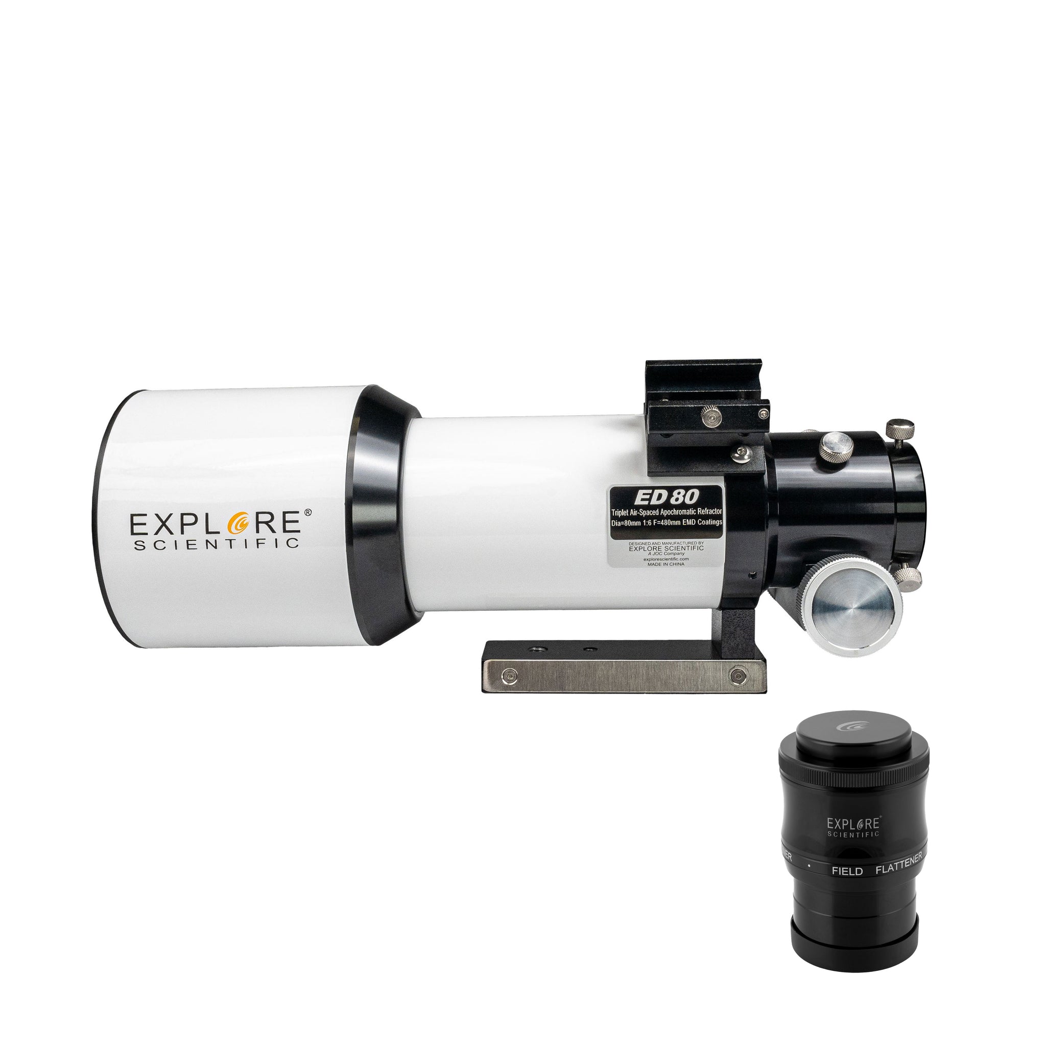 ED80 Essential Series Air-Spaced Triplet Refractor Telescope with Fiel